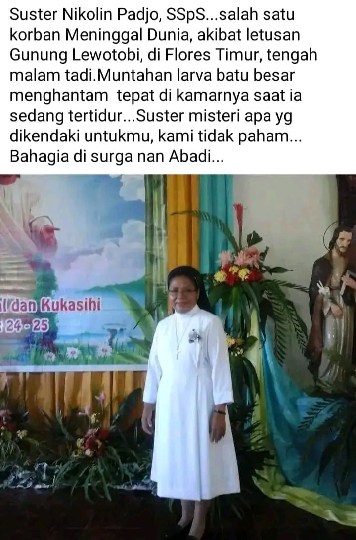 Gunung Lewotobi Laki-laki Erupsi: Biara, Seminari, Sekolah Rusak Parah ...